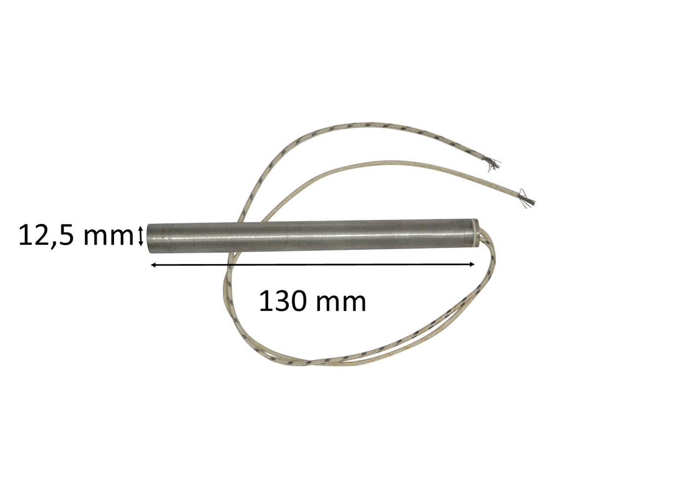 Igniter for pellet stove: 12,5 mm x 130 mm 300 Watt